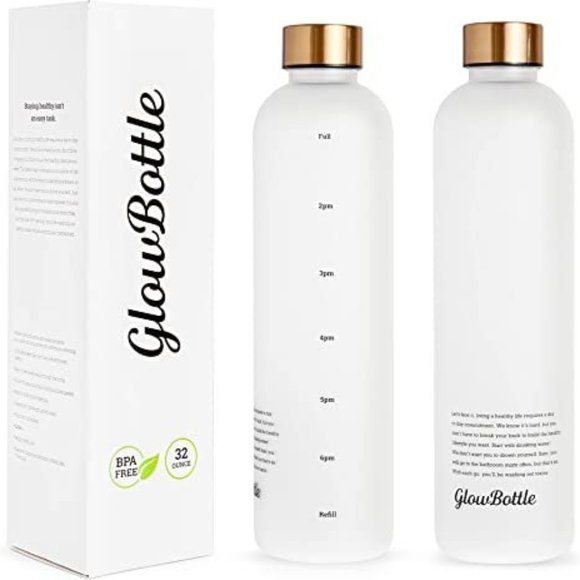 Other | Glow Bottle Motivational Water Bottle With Time Marker Stickers ...
